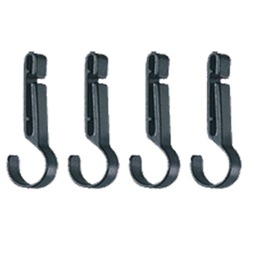 Allows a headlamp to be installed on a helmet that lacks integrated headlamp clips. Four hooks for use with thin edged h...