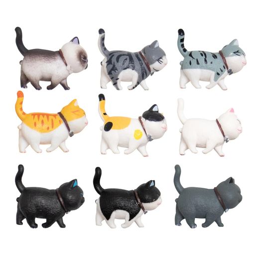 【内容】9個猫のオーナメント、ダーク系、サイズ:5cm*3.8cm。1セットにつき9個のステッカーを無料でプレゼントします。 【かわいい造形と精緻な工芸】私たちの子猫のぬいぐるみはかわいい猫の造形を特徴として、生き生きとその可愛さと魅力を表...