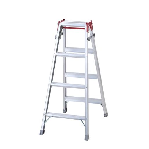 最大使用質量:100kg 質量:4.7kg 天板高さ(m):1.10 使用最大高さ(m):0.80 はしご時長さ(m):2.33 天板寸法(cm):29.2x16.2 設置寸法(外寸)(cm):全幅52x奥行76 収納寸法(外寸)(cm):...