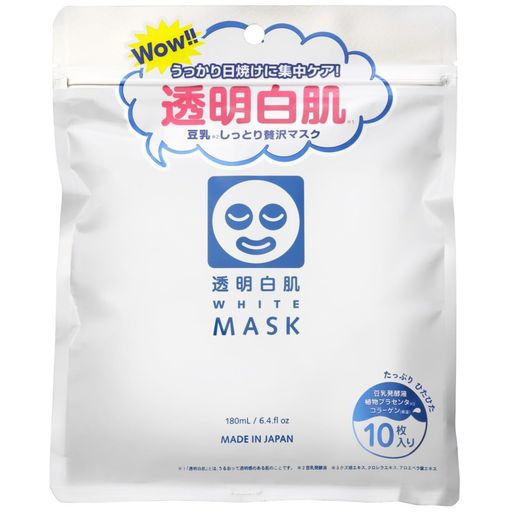 ブライトニング 商品サイズ (幅x奥行x高さ) :155mmx22mmx190mm 原産国:日本 パッケージ重量: 0.2 kg 内容量:10枚入り ヒアルロン酸配合の濃密な美容液が角質層までいきわたり、しっかりうるおうのにベタつきません。