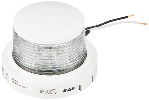ボディ色:ホワイト、発光色:白、型式承認番号:第5178号、光源:LED、定格電圧(V):12/24、定格電力(W):2、適用船舶:プレジャーボート・漁船・帆船、光達距離(海里):2、水平射光角度(度):360、垂直射光角度(度):50、光...