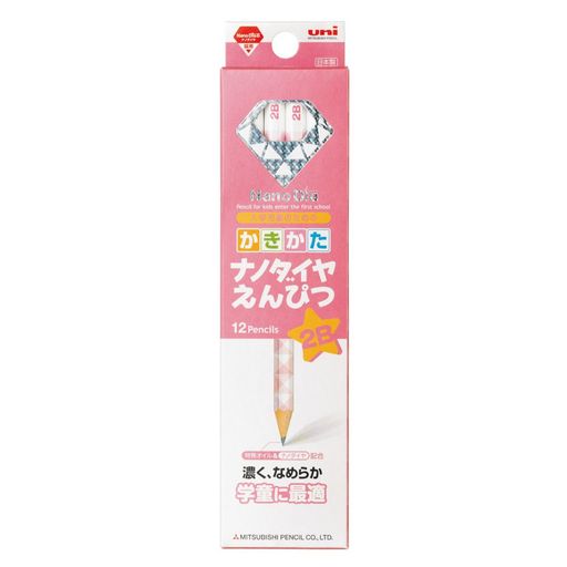 12本入 硬度:2B 重量:66G サイズ:縦47MMx横 198MMx厚さ 17MM ナノダイヤ配合