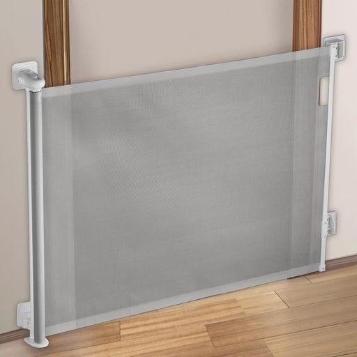 【ロール式ベビーゲート】本体のサイズ(幅X高さ):210x86cm、最大は210cmまで伸びることができます。ロール式ベビーゲートは、1.6メートル以内の様々なドア幅に適しています。無味無毒のPVCコーティングパワーネットを使用しているので...