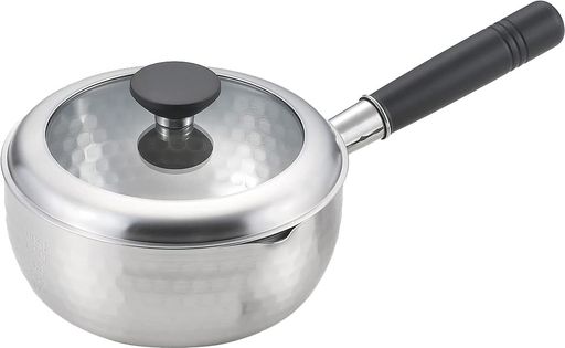 サイズ(約):35.0x19.5x12.5cm、本体重量(約):840g、容量:1.7L 素材・材質:ステンレス1.0mm(フタ0.4mm)、ハンドル・ツマミ/フェノール樹脂 生産国:日本 対応熱源:ガス火・IH電磁調理器100V・200V対応