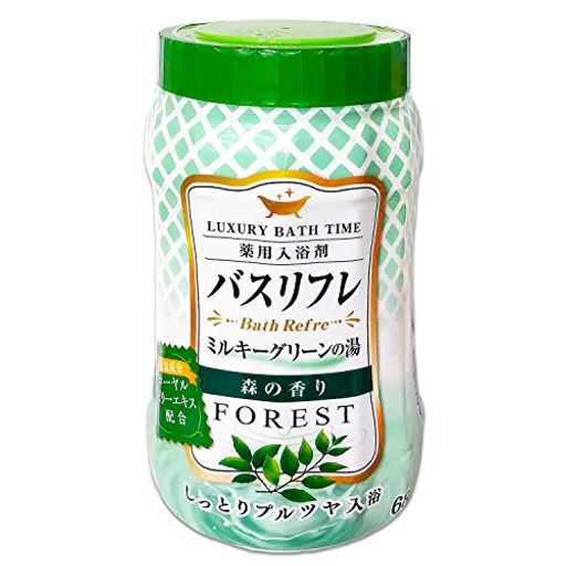 リストーリング ロイヤルゼリーエキス配合、薬用入浴剤にごり湯森林の香り。