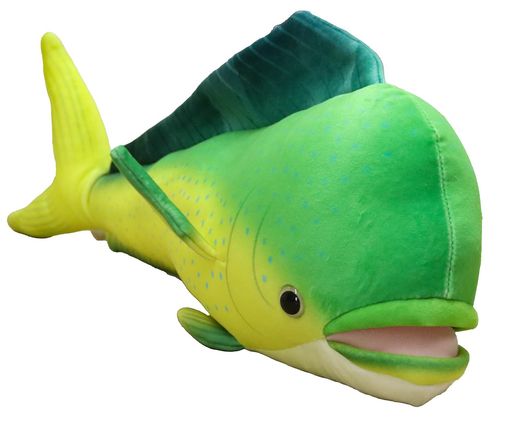 サイズ:高さ21x幅57x奥行14cm とてもリアルな魚のぬいぐるみです。触り心地ももふもふです。