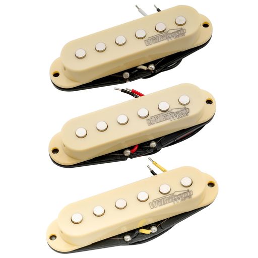 ストラトスタイルのエレキギター、ネック/ミドル/ブリッジ用 ポールピースピッチ:10mm(ネック、ミドル)/10.4mm(ブリッジ)、中音域を強調した高出力シングルコイルは、ドライビング効果に優れています。 マグネット:セラミック、DCRe...