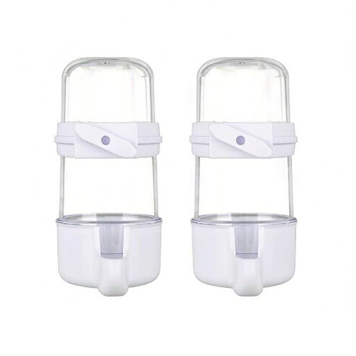 【サイズ】約12.5cmx9cm【容量】200ml。 【セット内容】ホワイトx2個。 【透明設計】透明なので餌や水の量が一目でわかり、餌の状態もすぐに確認でき、衛生面でも安心です。毎日のお手入れも簡単です。 【手軽さと安全性】安全で耐久性の...