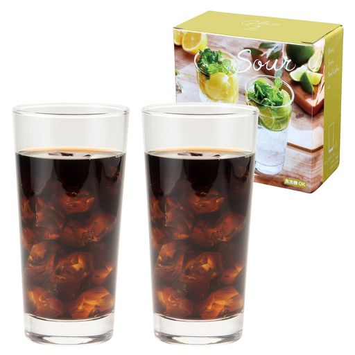 冷たい飲み物 本体サイズ:約φ7.7x15.2cm(1個あたり:約φ最大径約7.7cm) 素材・材質:ソーダライムガラス 原産国:日本 電子レンジ対応:不可、食洗器対応:可 容量:約435ml