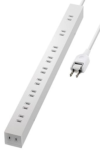 熱に強い二重構造ケースを採用したタップです。 プラグ仕様は2ピン式で、差込口は便利な10個口タイプです。 差込口には耐熱性に優れたユリア樹脂を使用していますので、万一の発熱の際にも融解しにくく、電気火災の防止に有効です。 未使用時の差込口へ...