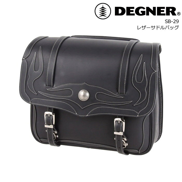 商品情報メーカー名DEGNER商品名レザーサドルバッグメーカー品番SB-29商品内容≪カラー≫ ブラック ≪素材≫ 牛革（天然タンニンなめし） ≪容量≫ 20L ≪サイズ≫ 縦38×横45×幅16.5(cm) ≪付属品≫ 取付ベルト×2、レ...