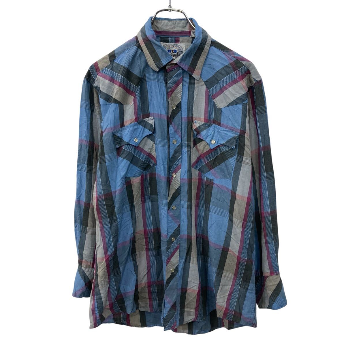 合計金額が3,980円(税込)以上の場合は、送料無料となります。(沖縄・一部離島は9800円以上）商品に興味をもって頂き、誠に有難うございます。恐れ入りますが最後までお読み頂き、ご了承の上ご購入下さい。アメリカから輸入した 長袖 チェックシ...