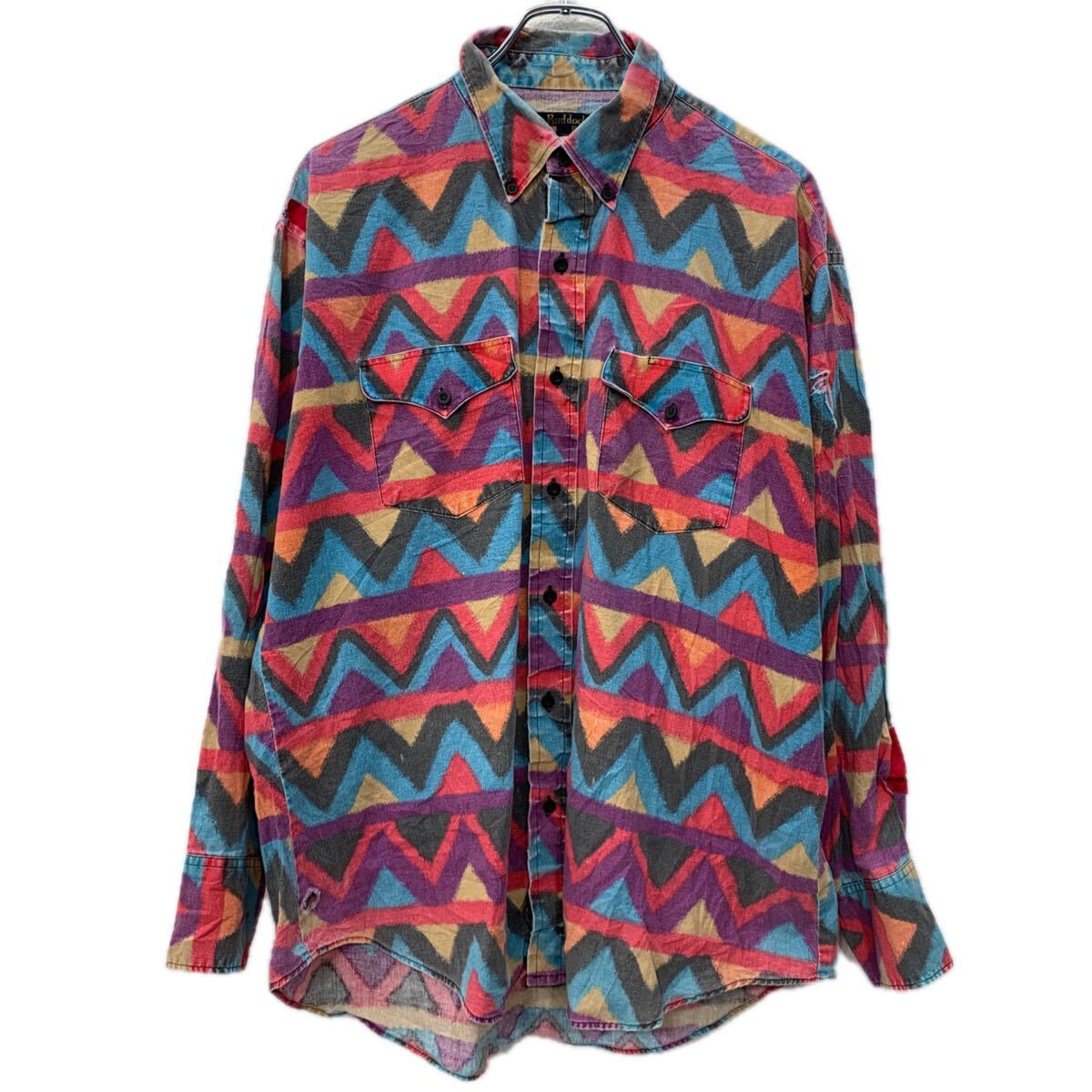 アメリカから輸入した古着になります。コンディションC前身頃、後身頃、両腕にダメージリメイクがあります。サイズ表記サイズサイズ表記が無い為、実寸をご参照下さいませ。実寸サイズ（cm）着丈 79肩幅 54身幅 67袖丈 58----------...