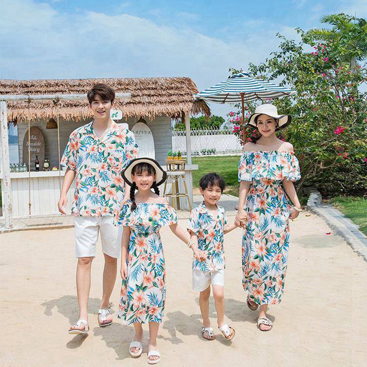 商品情報商品名親子 ペアルック リンクコーデ セット 親子服 夏 夏服 家族お揃い 親子お揃い 親子ペア 親子コーデ 男の子 女の子 メンズ レディース 花柄 アロハシャツ 半袖シャツ 半袖 花柄ワンピース ロングワンピース 肩出し ママ ...