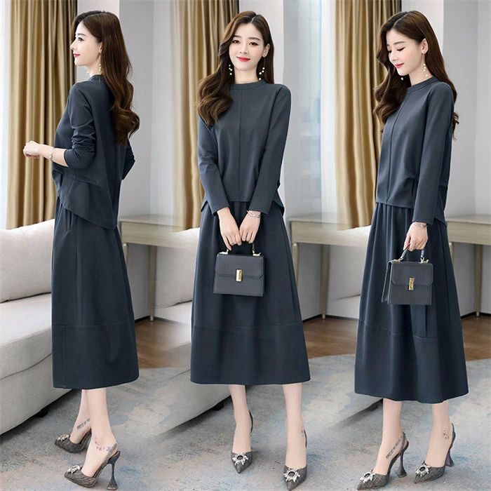【大人気】レディース スーツセット スカートスーツ ママスーツ セットアップ 上下セット ロングスカート フォーマル 長袖 Aライン ロング丈 春 秋 冬 無地 シンプル おしゃれ きれいめ 着痩せ 通勤 オフィス OL 結婚式 卒業式 入...