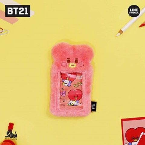 もこもこフォトホルダーで癒される サイズ：約85×150 (mm) PVC，ファブリック (C)BT21