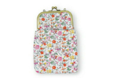 ■サイズ・仕様■ ◆サイズ：約W13×H17.5×D2cm ◆素材：裏地：混紡糸（ポリエステル65％、綿35％） 表地：綿 口金：スチール／手提げベルト・ショルダーベルト：合皮 ◆セット内容：がま口 2WAY スマホショルダー ■当商品につ...