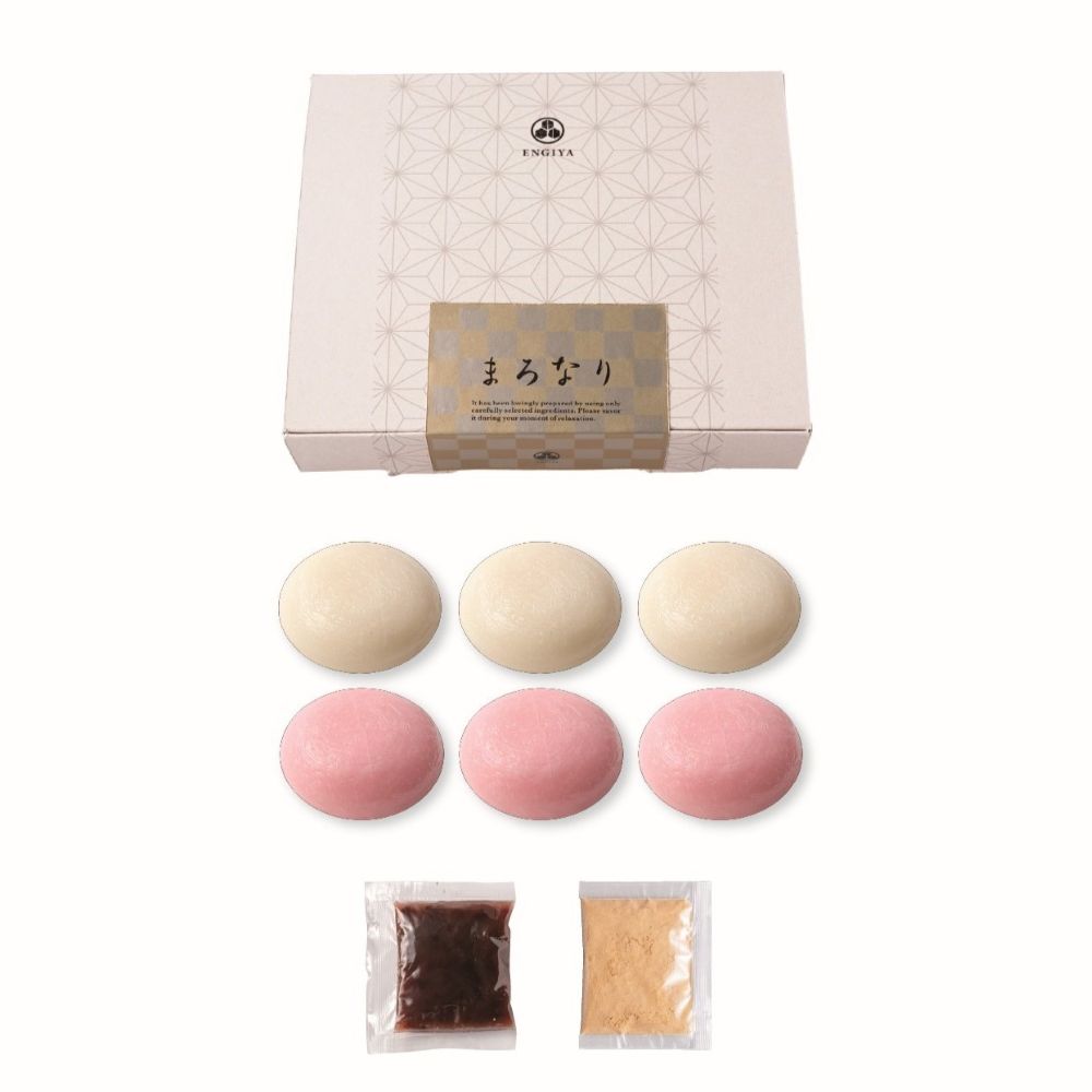 【商品内容】もち（紅・白）30g×各3、京きなこ8g×1、餡子20g×1【アレルゲン】-【Box size】143×173×37mm 【賞味期限】60日 ※ギフトパッケージで仕上げております。熨斗・包装は省かせていただきます。ご注文は、納品...