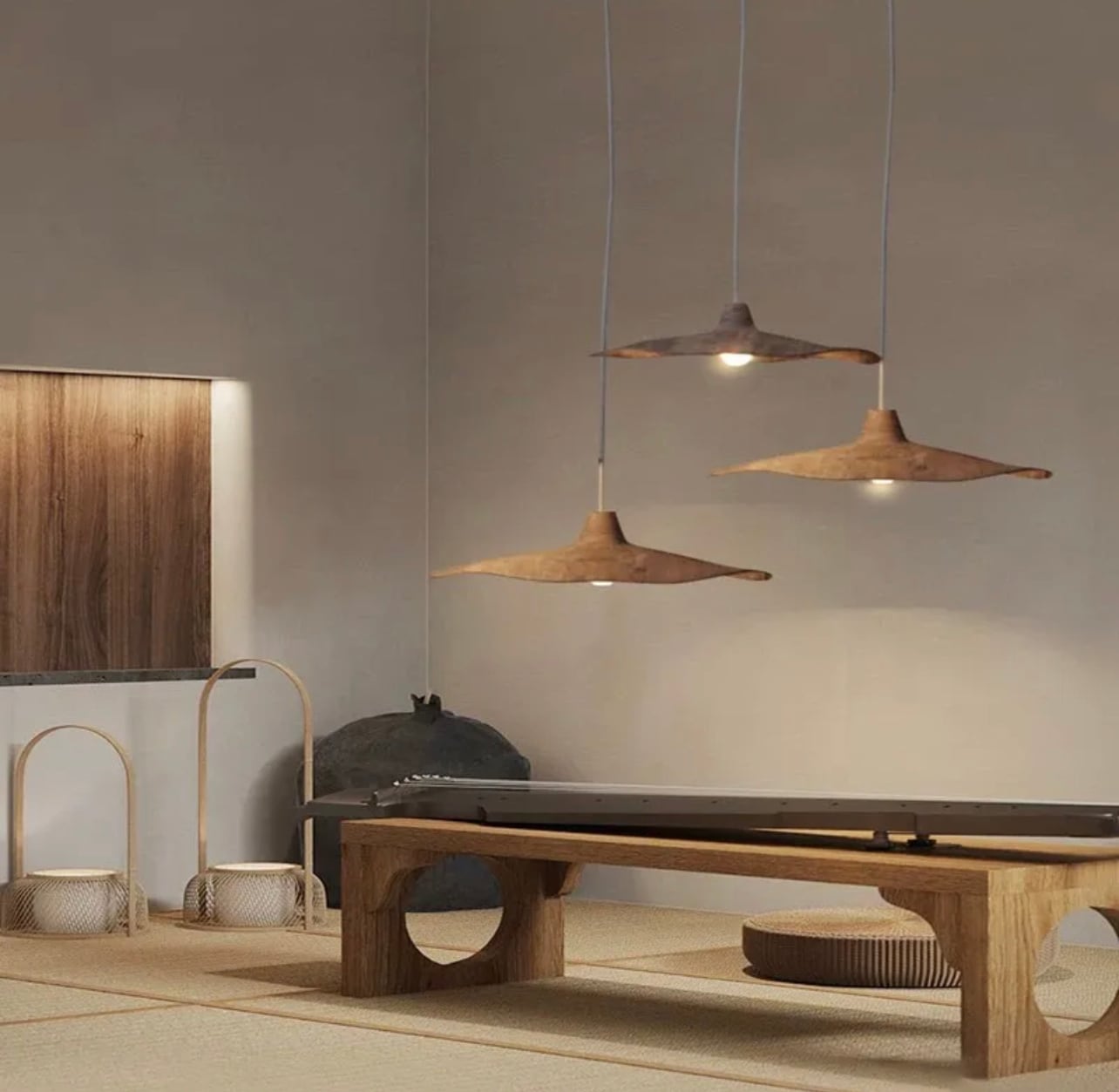 モダンシーリングライト 照明 おしゃれ ペンダント 照明器具 ルームライト 北欧 シンプル ナチュラル レトロ 韓国インテリア リビング ダイニング 寝室 かわいい インテリア ライト 食卓 カフェ 和の要素を取り入れたWabi Sabiデ...