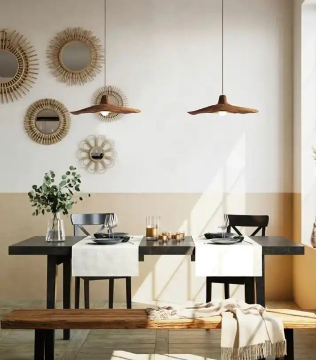 モダンシーリングライト 照明 おしゃれ ペンダント 照明器具 ルームライト 北欧 シンプル ナチュラル レトロ 韓国インテリア リビング ダイニング 寝室 かわいい インテリア ライト 食卓 カフェ 和の要素を取り入れたWabi Sabiデ...