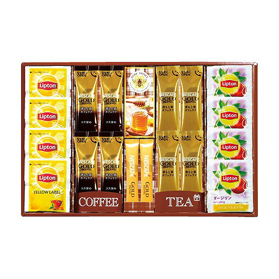 内容/ネスカフェゴールドブレンドカフェラテ:7g×4・ネスカフェゴールドブレンドカフェラテ（コク深め）:7g×4・ネスカフェゴールドブレンドブラック:2g×2・リプトンイエローラベル:2g×4・リプトンダージリン:2g×4・純粋はちみつ:1...