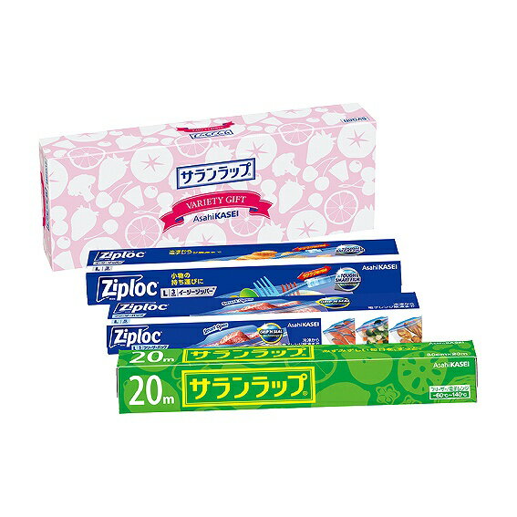 内容/サランラップ［日本製］:30cm×20m×1・ジップロックフリーザーバッグシンプルモデル［タイ製］:L5枚入×1・ジップロックイージージッパー［タイ製］:L3枚入×1