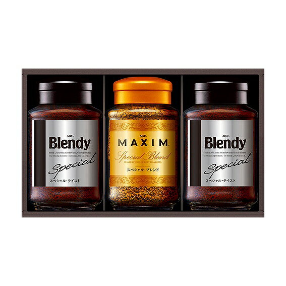 内容/「マキシム」スペシャル・ブレンド:65g×1・「ブレンディ」スペシャル・テイスト:70g×2 賞味期限:常温3年1ヶ月