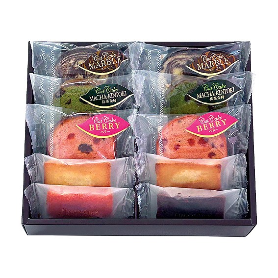 内容/パウンドケーキベリー×2・パウンドケーキマーブル×2・パウンドケーキ抹茶金時×2・フィナンシェプレーン×2・フィナンシェベリー×1・フィナンシェショコラ×1《卵・乳・小麦》 賞味期限:常温90日