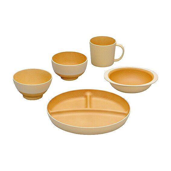 内容/汁椀:φ10×5.8cm・約250ml×1・飯椀:φ10.5×5.7cm・約250ml×1・マグ:7.8×10.2×7cm・約230ml×1・ボウル:12.5×14.7×3.8cm・約280m×1・プレート:φ21×2.5cm×1 材...