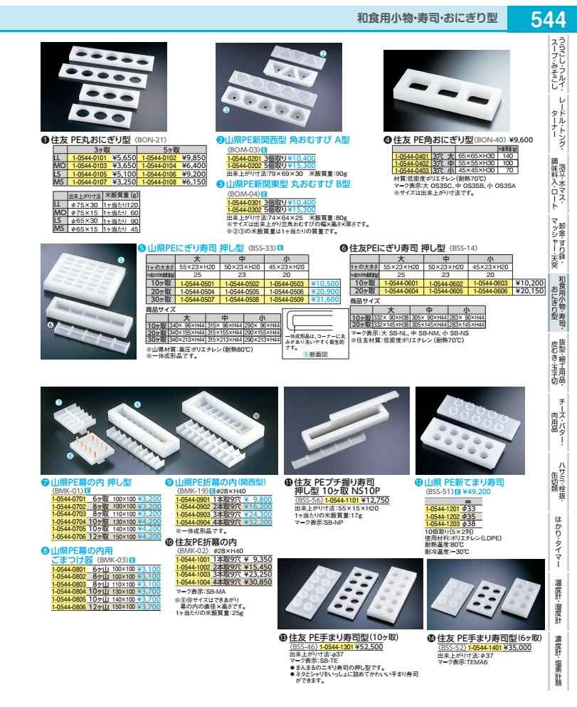 ●出来上がり寸法米飯質量(g):LLφ75×301ヶ当たり120MOφ75×151ヶ当たり60LSφ65×301ヶ当たり90MSφ65×151ヶ当たり45