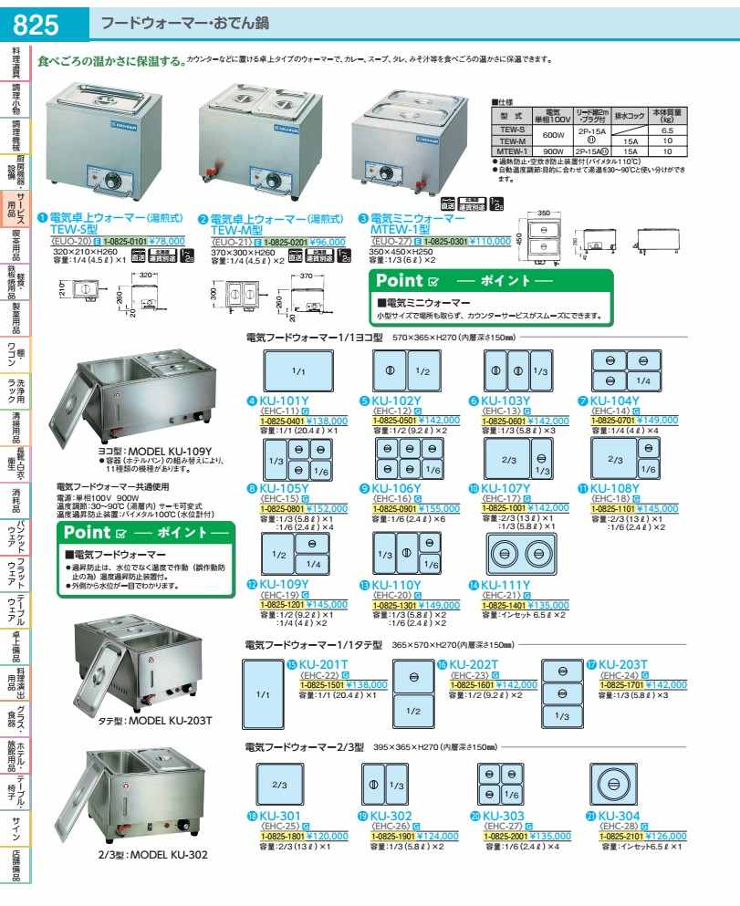 ●幅×奥行×高さ(mm):570×365×270●内層深さ(mm):150 ●(パン規格)容量(L):×パン数(2/3):13×1●電源:単相100V900W●温度調節:30度~90度(湯層内):サーモ可変式温度過昇防止装置:バイメタル10...