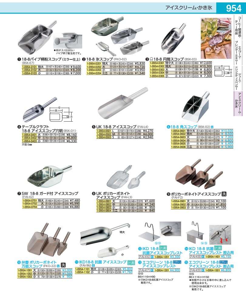 ●幅×奥行×高さ(mm):86×116×90●IKD18-8抗菌アイススコップ専用です。