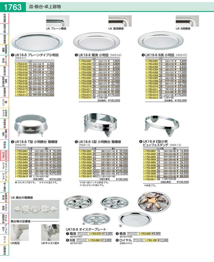 ●幅×奥行×高さ(mm):370×225×80●※48インチ用は魚飾台兼用です。