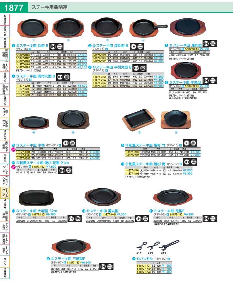 ●外寸外径(mm):φ190●内寸内径×高さ(mm):φ184×25●鉄板厚(mm):3.5 ●質量(g):1050 ●(木台)幅×奥行(mm):250×200●※電磁調理器対応
