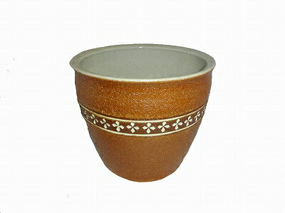 商品情報 サイズ 径20.3×高さ18.2cmこの商品は 陶器 錆印花プランター 植木鉢 666-885 花器【あす楽対応】 ポイント 【在庫限り！最終放出！】 ショップからのメッセージ 4