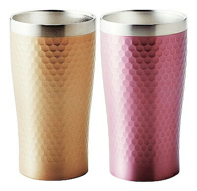 商品情報サイズタンブラー/径7.5×H13.5cm(340ml)×2材質ステンレスこの商品は プルミエール・アオヤマ PREMIERE AOYAMA リュクス ペアメタル サーモタンブラー（G・P） 51432 340ml ポイント 飲み頃...