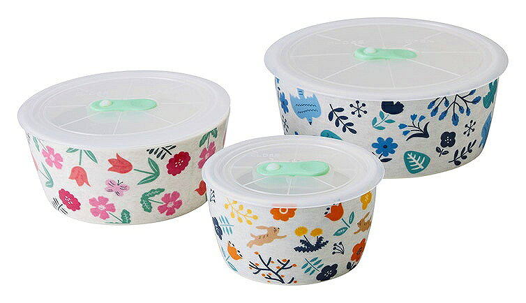 商品情報サイズ・材質パックS/径9.8×H5.7cm(260ml)・パックM/径12.8×H5.5cm(430ml)・パックL/径15.4×H5.8cm(680ml)×各1 磁器 蓋/ポリプロピレン補足電子レンジ対応この商品は ミーサ 高気...