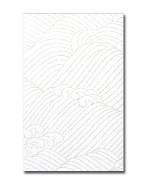 ■手染めポチ袋3枚入 　寸法：70×110mm ■短冊シール：おめでとう　3枚、ありがとう　1枚、気もちです　1枚 　寸法：11×36mm ★ひとことメッセージ★ 手染め和紙を贅沢に使った、ポチ袋です。和の伝統的な荒波模様です。 おめでとう...