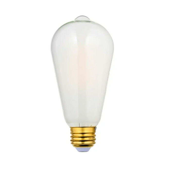 メーカー： スワン電器 / SWAN シリーズ名：LED SWAN BULB　EDISON シリーズ サイズ：φ64×H138mm カラー：フロスト 重量：0.05kg 素材：ガラス・スチール 機能：調光対応 口金：E26 消費電力（最大）...