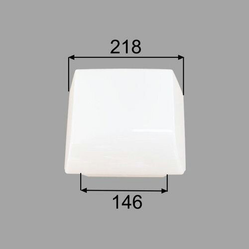 メーカー：株式会社LIXIL(リクシル)・INAX(イナックス)　　 シリーズ名：照明カバー 洗面化粧室 部品 サイズ：幅218×奥行177×高さ150mm BM-MAJX-SC60の代替品 材質変更により色味が異なります グローブ（カバー...