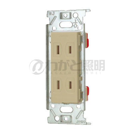 メーカー：JIMBO / 神保電器　　 シリーズ名： J・WIDEシリーズ 埋込コンセント　　　 ※この商品は電気工事士による取付工事が必要です。　資格を有しない一般消費者は、取付・取替工事を行うことは法律上できません。 ※受注生産品のため...