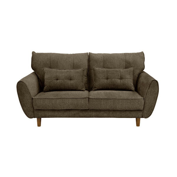 ■Product Details 見栄えの良い脚付きソファ。クッション2個付き。3色取り扱い有り。 サイズ ソファ：幅154X奥行90X高さ88(SH41)cm クッション：幅53X高さ30cm 材質 表面材：ファブリック座面：Sバネ・ウレ...