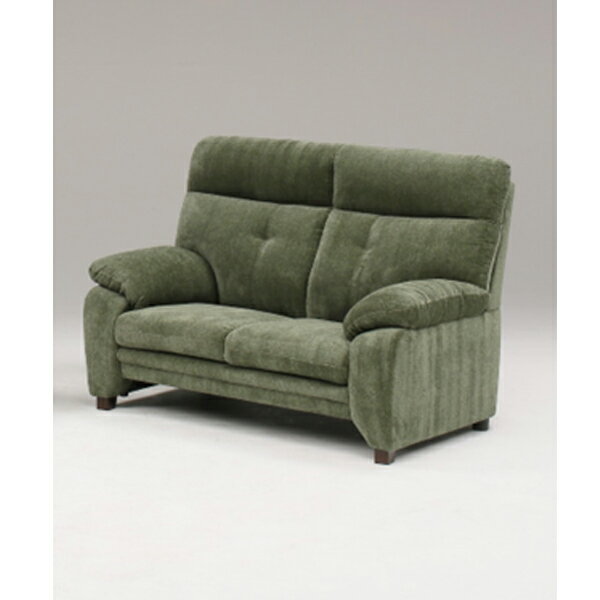 ■Product Details シンプルな2人用ソファ。2色取り扱い有り。 サイズ 幅143X奥行91X高さ98(SH41)cm 材質 布張り 座：Sバネ・ウレタン 背：ウレタン・シリコンフィル・ウェービング 脚：木製 カラー ダークグレ...