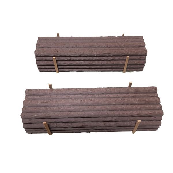 HOゲージ用 無蓋貨車積荷「原木丸太」 無蓋貨車にぴったりのHOゲージ（1/80スケール）サイズで再現した「原木丸太」の積荷です。森林から運び出されたばかりのようなリアルな質感が魅力で、木材輸送シーンや林業の情景を表現するのに最適です。 塗...