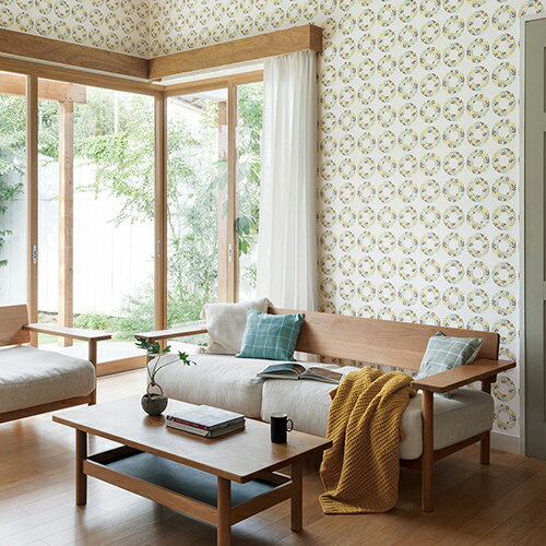 ※この壁紙は10M巻での販売となっておりますが、メーター数の変更は可能となっております。必要数によって金額の変更を行いますので、ご購入時に備考欄へご記入くださいませ。リピート縦32cm 横30.8cm有効幅92.5cm機能防カビシックハウス...