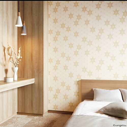 ※この壁紙は10M巻での販売となっておりますが、メーター数の変更は可能となっております。必要数によって金額の変更を行いますので、ご購入時に備考欄へご記入くださいませ。リピート縦64.2cm 横92.5cm有効幅92.5cm機能防かびシックハ...