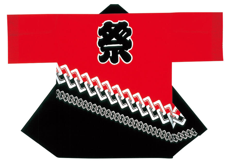 ○綿100％（シャークスキンまたはオックス相当品） 身丈83cm身幅68cm（約の規格サイズ） ○顔料染半纏は摩擦堅牢度が低めですが日光による退色には比較的強いですので屋外のイベントに使われます。 ○型とロットの都合によりサイズ変更や背紋変...