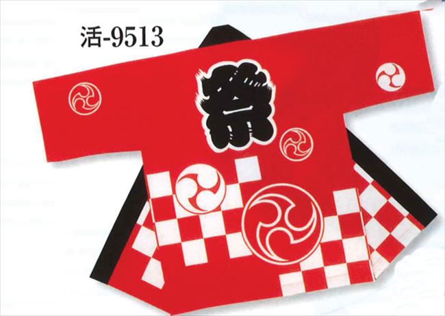 ○綿100％（安心のオックス生地使用：安売りの天竺生地とは異なります） ※帯別売り※ 身丈85cm身幅68cm（約の規格サイズ） ○顔料染半纏は摩擦堅牢度が低めですが日光による退色には比較的強いですので屋外のイベントに使われます。 ○型とロ...