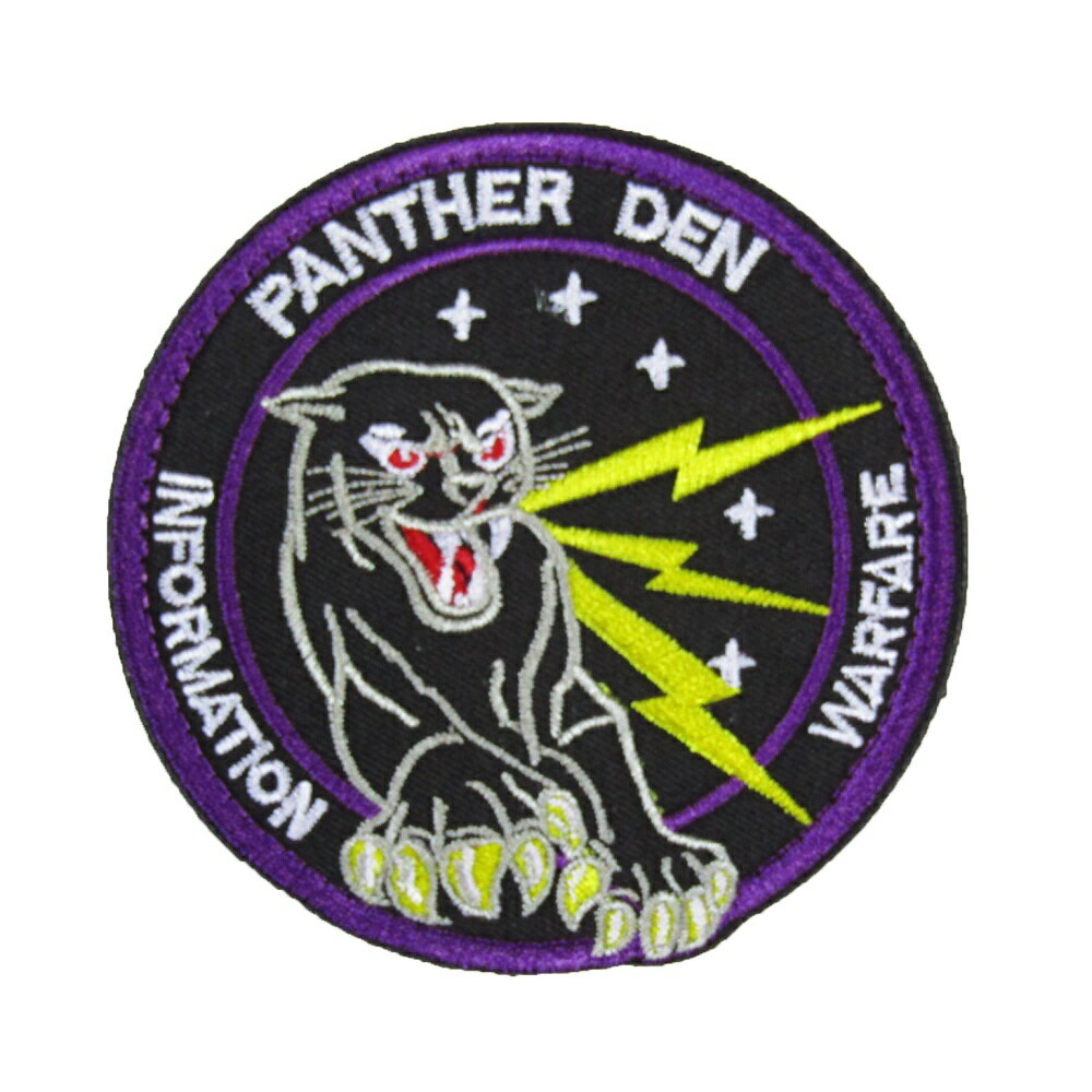 ◇黒ヒョウ◇素材:ポリエステル◇サイズ：縦8cm 横8cm◇生産国：中国◇裏面マジックテープでベルクロ部分に装着できます。◇タクティカルジャケットにどうぞ。◇黒ヒョウ◇素材:ポリエステル◇サイズ：縦8cm 横8cm◇生産国：中国◇裏面マジッ...