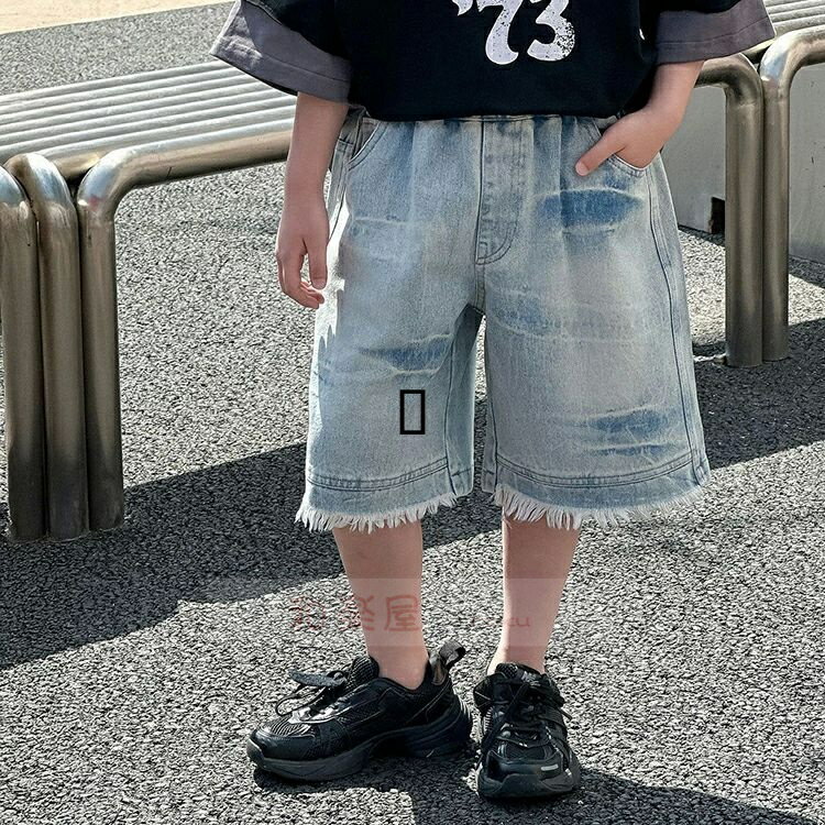 ファッション ダメージ加工 薄手 ボトムス デニム ハーフパンツ 男の子 キッズ ショートパンツ ボーイズ ゆったり 夏服 夏 ジーンズ 短パン 半ズボン ジュニア かっこいい ゆったり ジュニア ヴィンテージ 可愛い 子供服 カジュアル ...